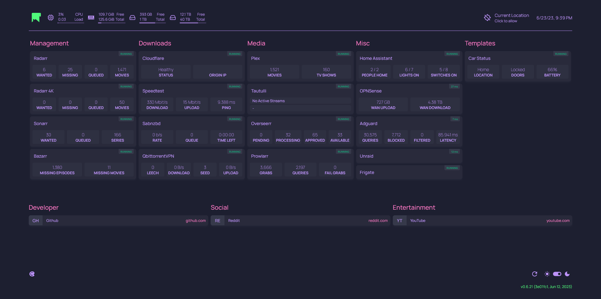 GitHub - MountainGod2/homepage-config: Personal collection of config files for Homepage ...