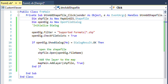 Building A Simple Application With Mapwingis Getting Started With Gis Programming 