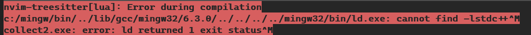 Keep geting the same error every time openig neovim · Issue #3797 · nvim-treesitter/nvim ...