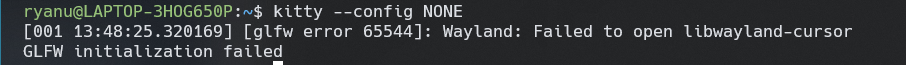 wayland error. can't open kitty · Issue #5845 · kovidgoyal/kitty · GitHub