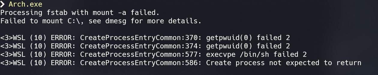[ERROR]can't start arch wsl, try enither scoop for download · Issue #323 · yuk7/ArchWSL · GitHub