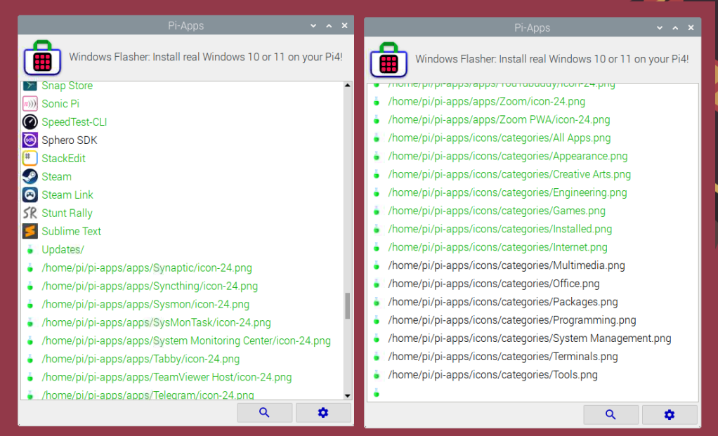 GUI update suggestions · Issue #1825 · Botspot/pi-apps · GitHub
