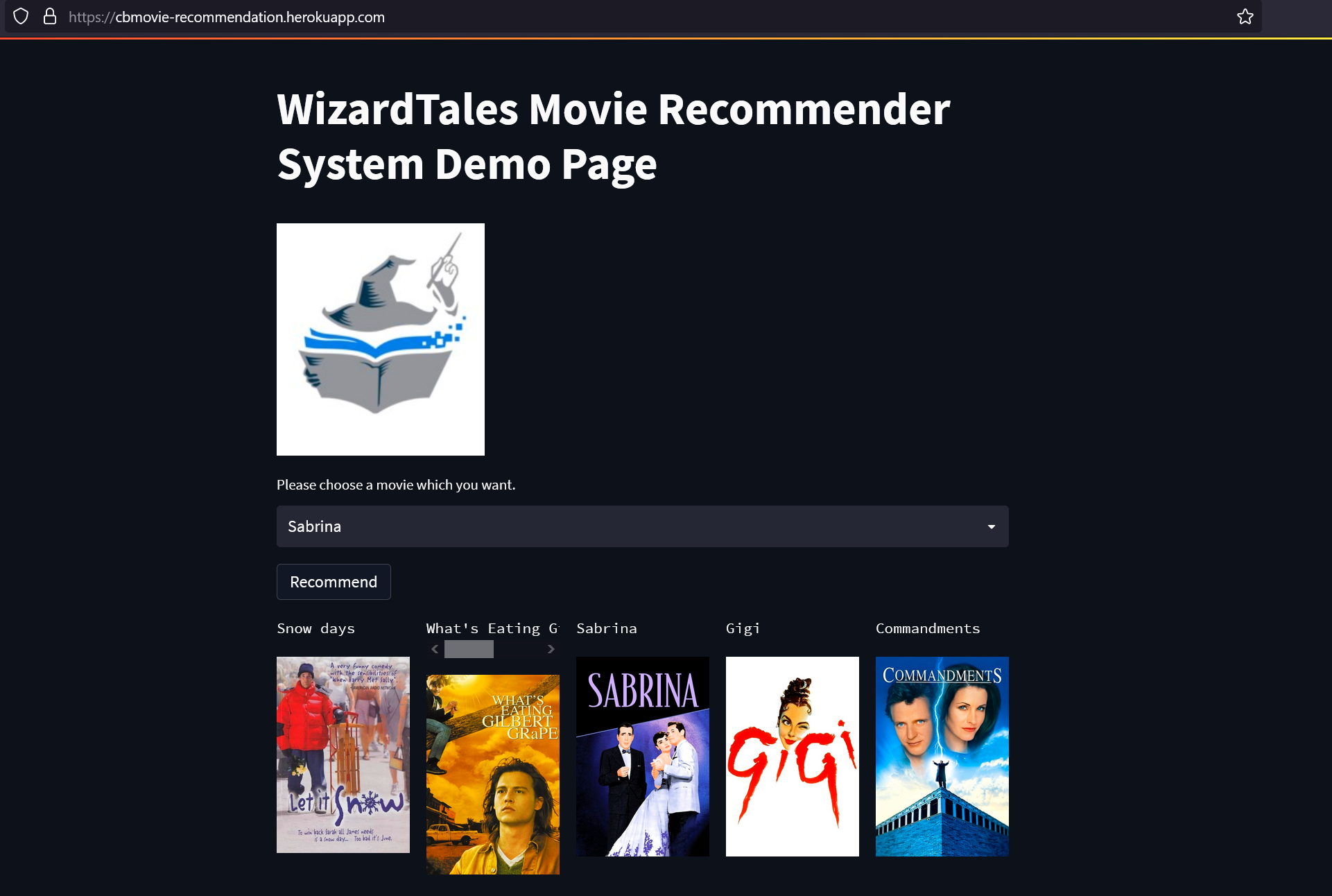 GitHub - mirzaozeer/Movie-Recommendation-App: It recommend 5 movies according to similar to ...
