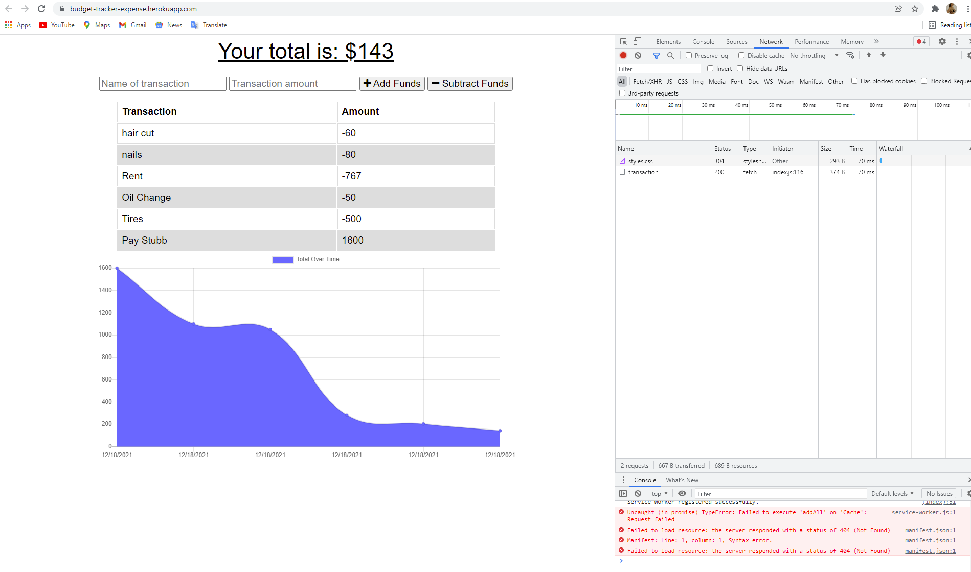 GitHub - lisarozo/Budget-Tracker