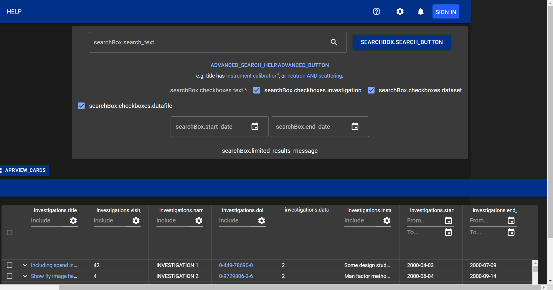 Search overflows when sidebar is open · Issue #1023 · ral-facilities/datagateway · GitHub