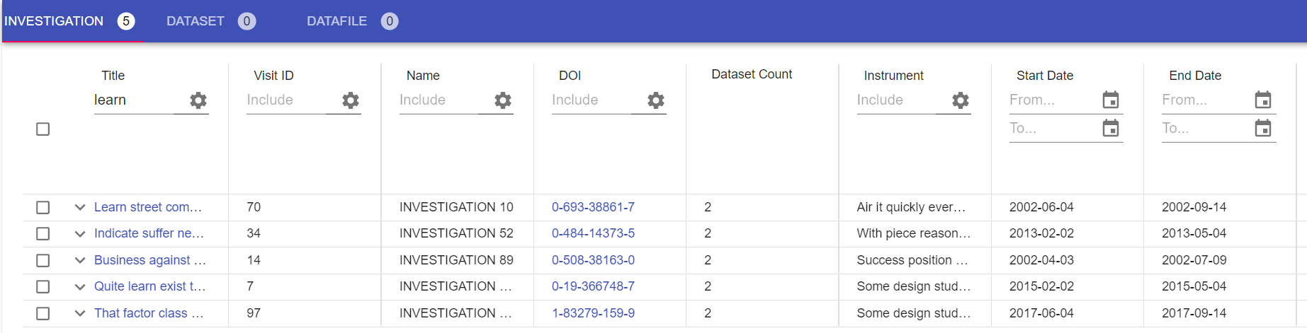 Update count when filtering in search tabs · Issue #1006 · ral-facilities/datagateway · GitHub