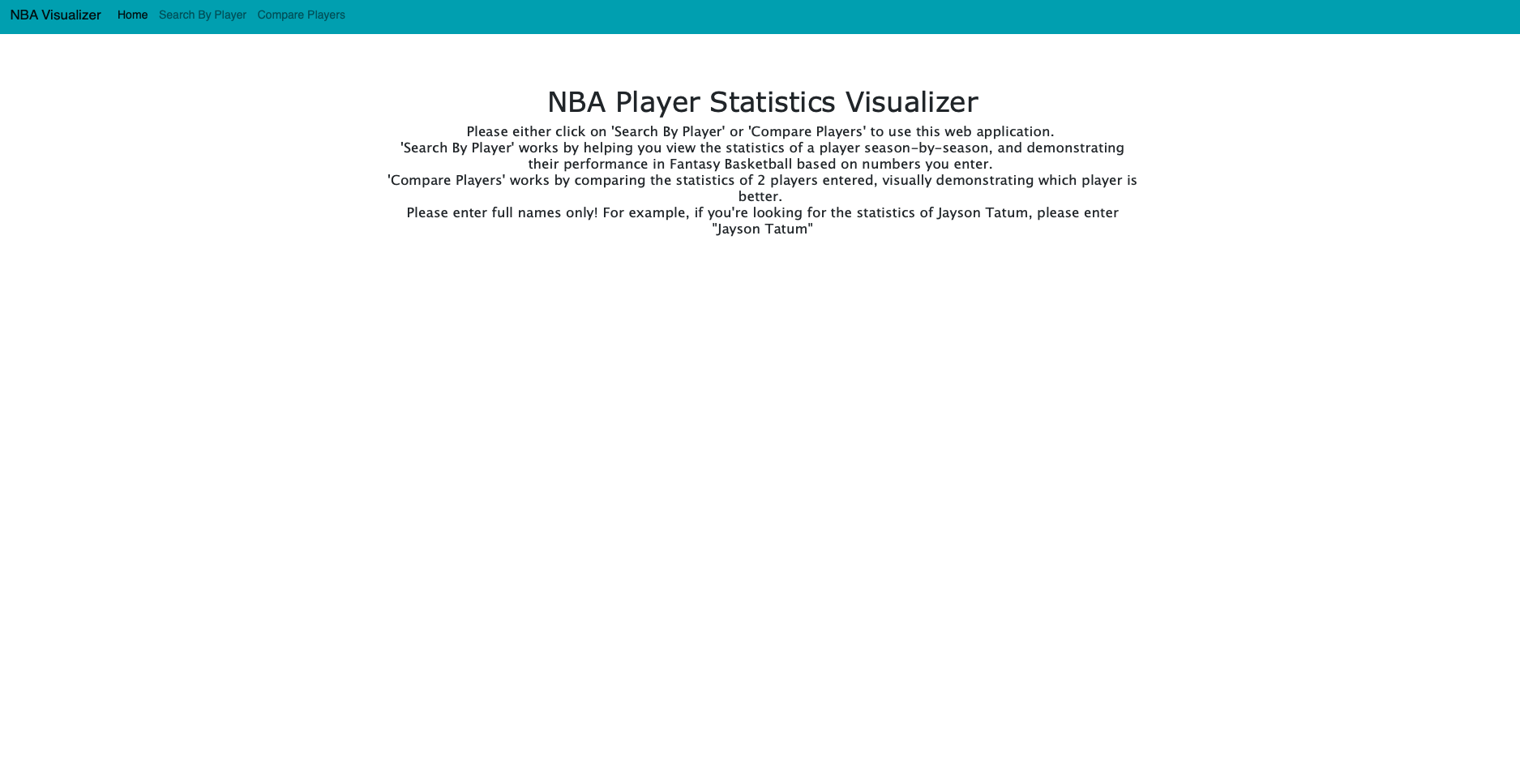 GitHub - ArahanK/NBA-Player-Info-Flask
