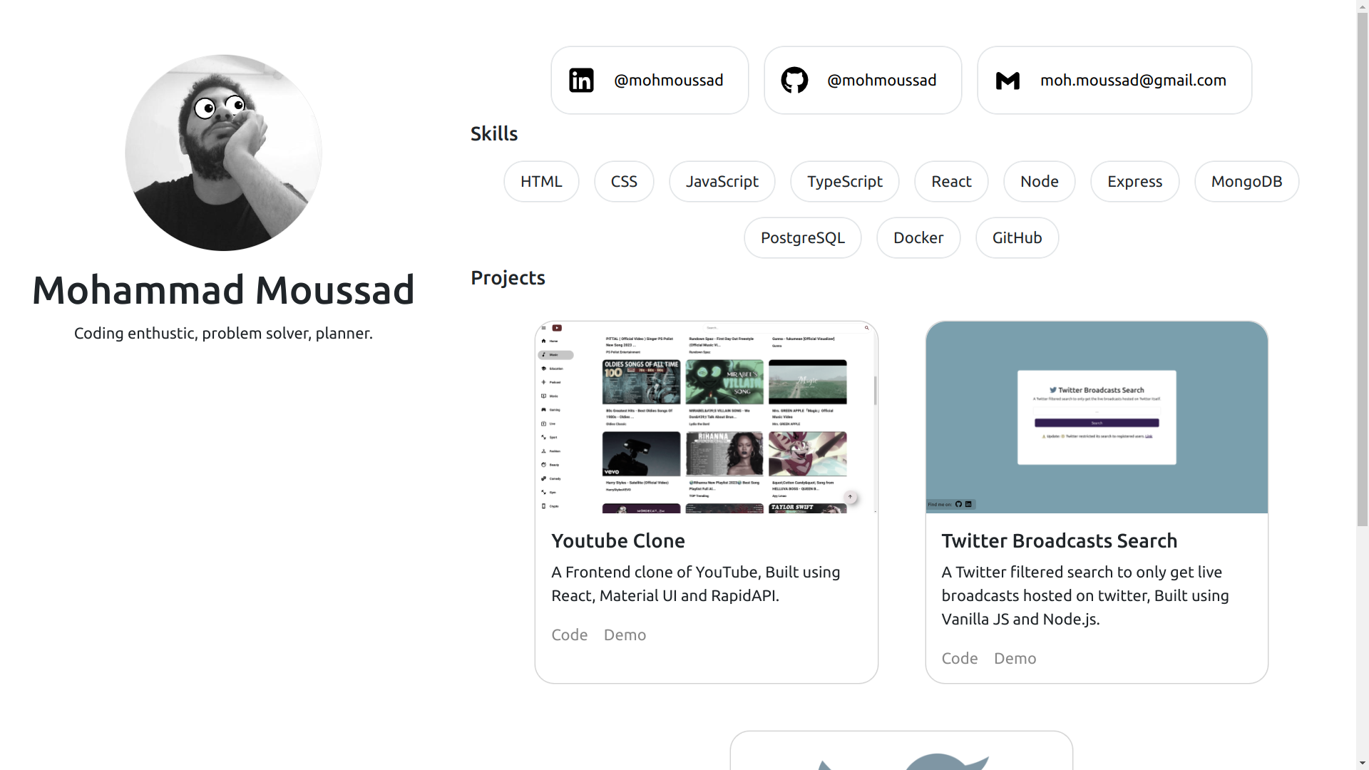 GitHub - mohmoussad/Dynamic-Minimal-Portfolio: Dynamic responsive portfolio template inspired by ...