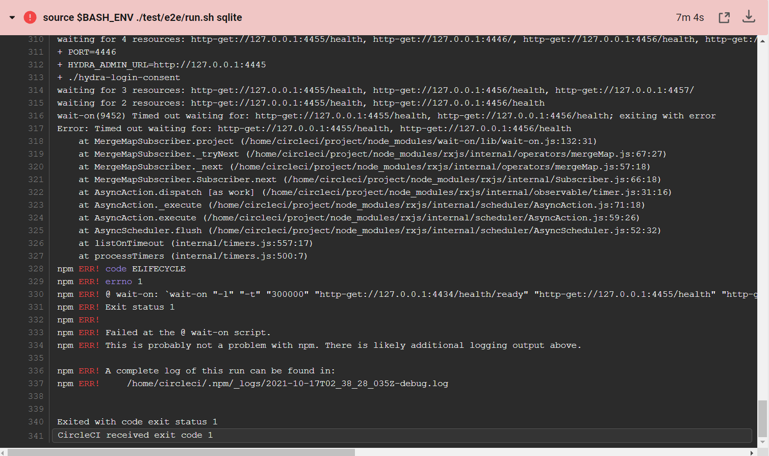 Ci Issue That Seems To Timeout While Running Test E2e · Issue 1849 · Orykratos · Github