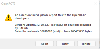 Problems Saving Game or Scenario · Issue #16084 · OpenRCT2/OpenRCT2 · GitHub