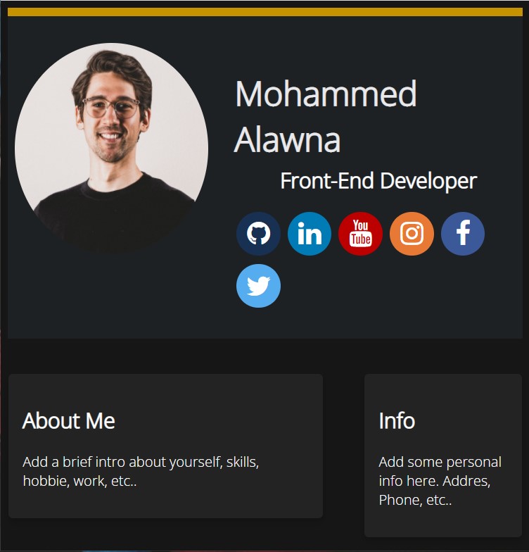 GitHub - MohammedAlawna/PortfoiloTemplate: - This is a portfoilo that you can use as a personal ...