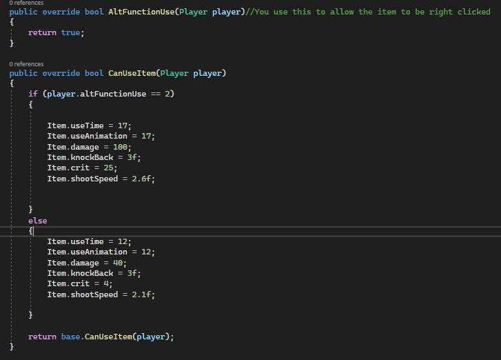 Bug with AltFunctionUse(). · Issue #2422 · tModLoader/tModLoader · GitHub
