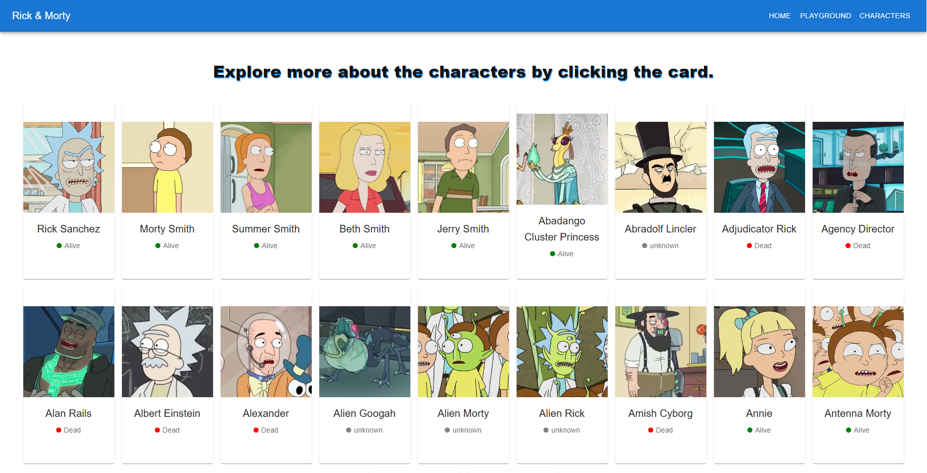 GitHub - camizupanovich/RickAndMorty