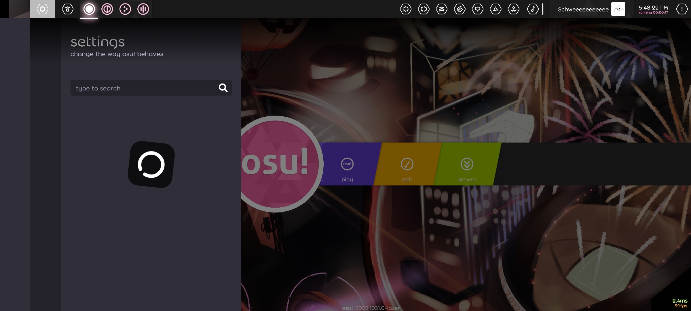 Notch lets the menu display incorrectly upon restarting the game. · Issue #21035 · ppy/osu · GitHub