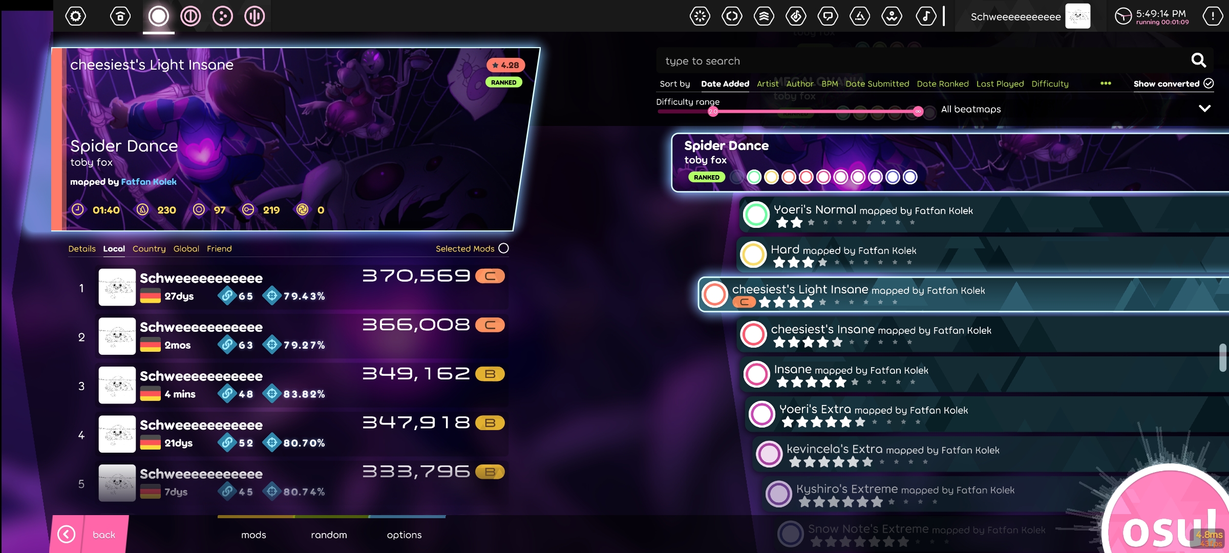 Notch lets the menu display incorrectly upon restarting the game. · Issue #21035 · ppy/osu · GitHub