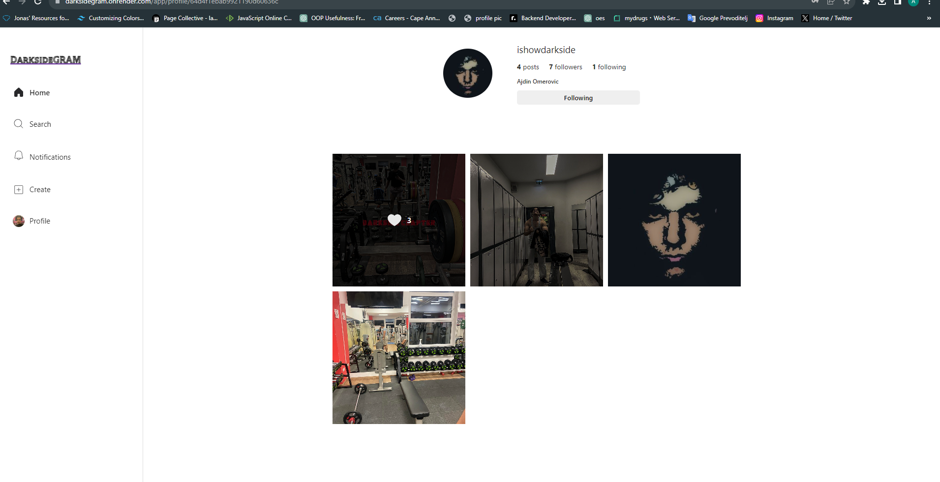 GitHub - ishowdarkside/instagram-clone: MERN-stack Instagram clone web ...