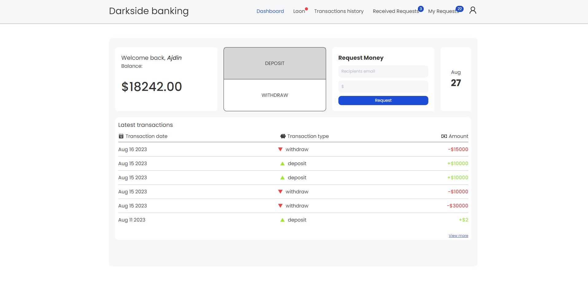 GitHub - ishowdarkside/bankingMern: Darkside Banking is an innovative MERN stack web application ...