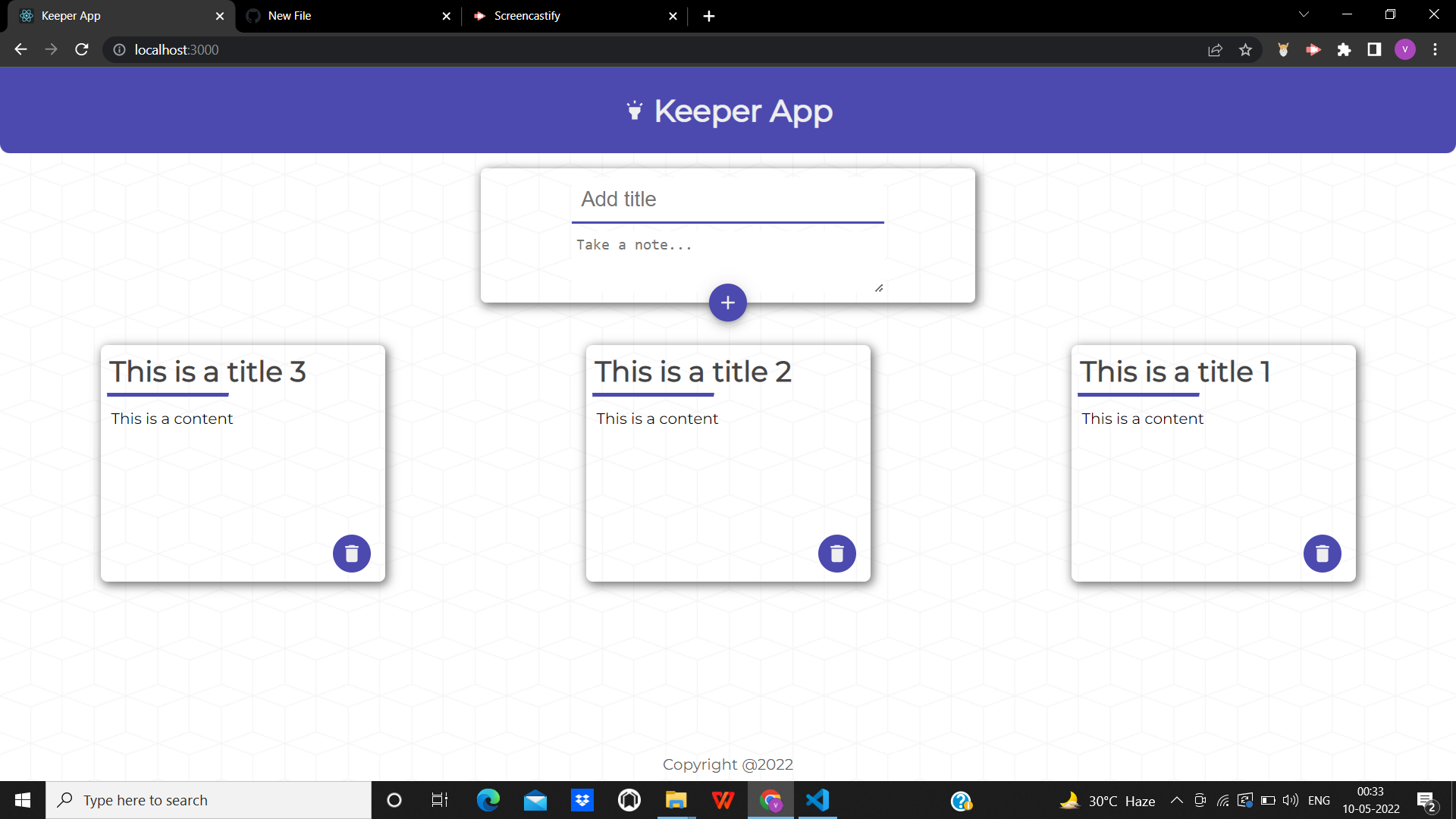GitHub - vartika2302/Keeper-App: This is a note-taking app built using ReactJS