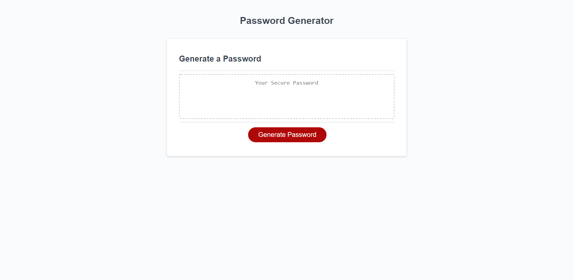 GitHub - ScalexanderB/PasswordGenerator