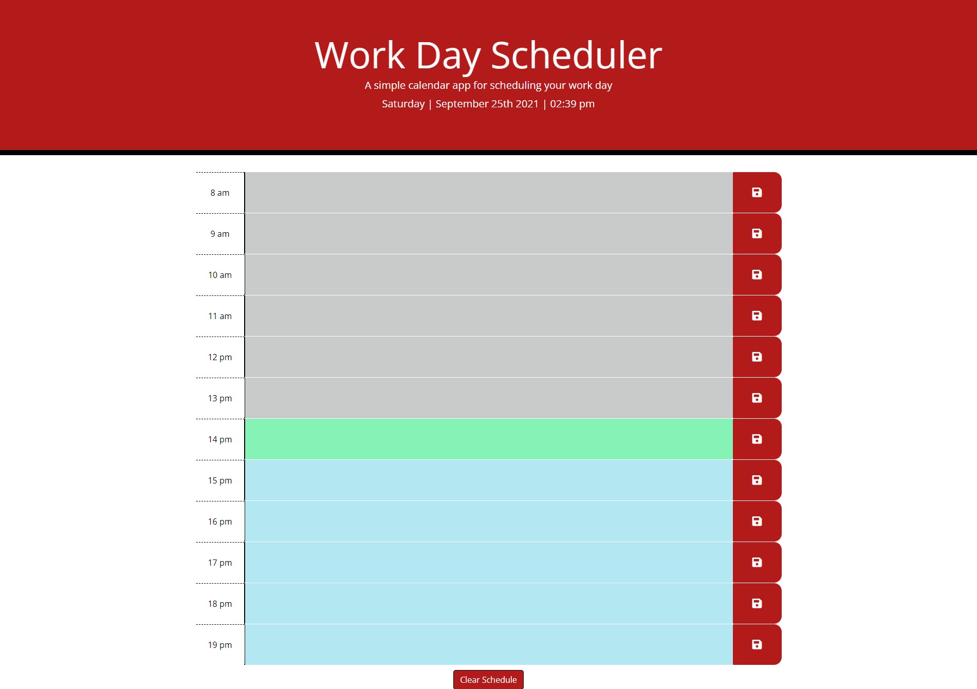 GitHub - ScalexanderB/Workday-Scheduler