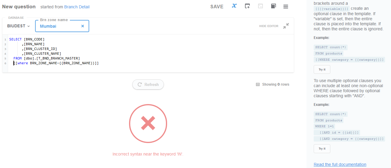 Category Filter with Optional Clauses for MS SQL Server not generating correct query · Issue ...
