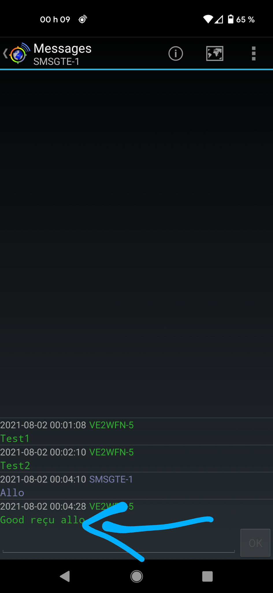 callsign message list bug -> v1.6.0e · Issue #305 · ge0rg/aprsdroid · GitHub