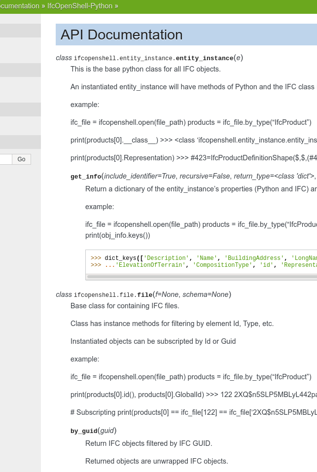 Create documentation for IfcOpenShell, BlenderBIM, et all · Issue #755 · IfcOpenShell ...
