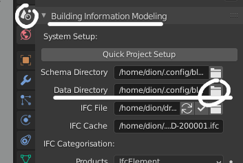 BlenderBIM: Possible to change the path of the 'data' folder? · Issue #976 · IfcOpenShell ...