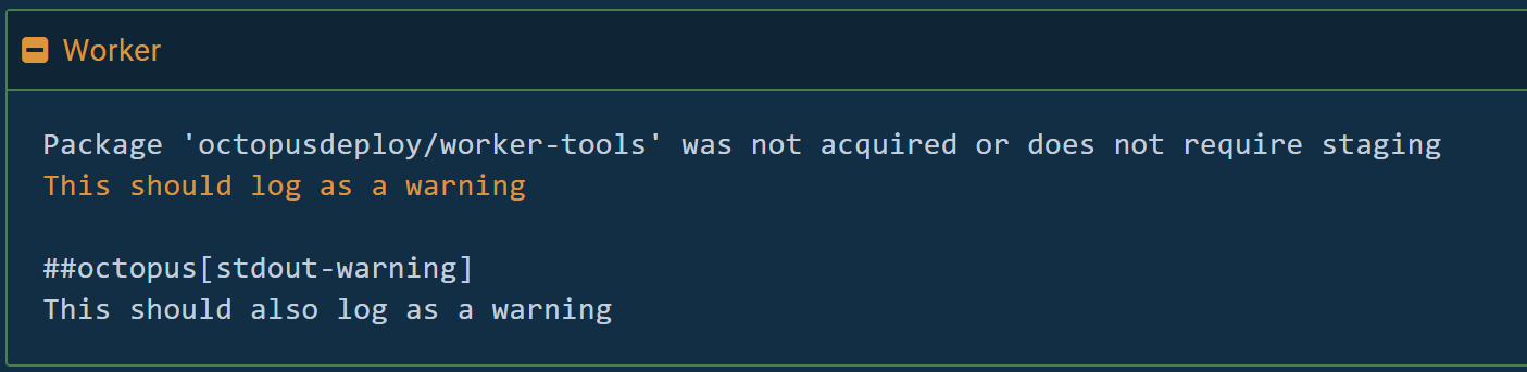 Octopus does not always correctly parse warning token from PowerShell ...
