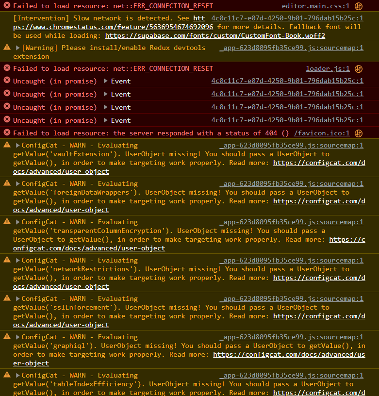 SQL Editor freezes on "loading..." · Issue #16306 · supabase/supabase · GitHub