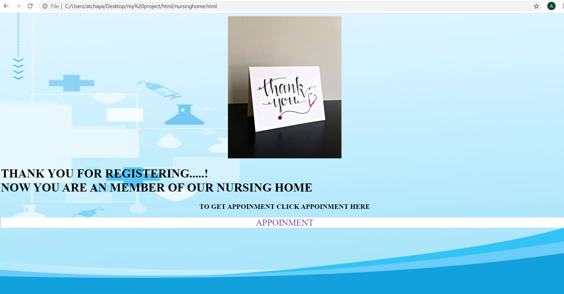 GitHub - atchayaramalingam/my-project: Hospital management website using HTML,CSS and JS.