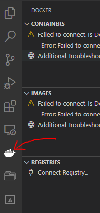How can an extension icon be seen in the activity bar only when an ...