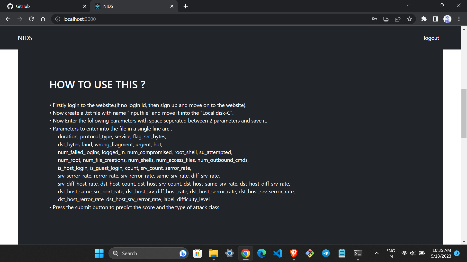 GitHub - kkmk11/NETWORK-INTRUSION-DETECTION-SYSTEM: This is a software ...