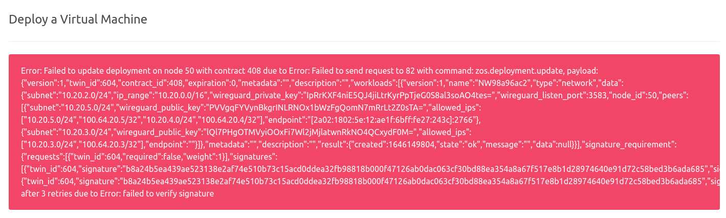Mainnet: failed deployment after successful vm creation via play.grid.tf · Issue #558 ...