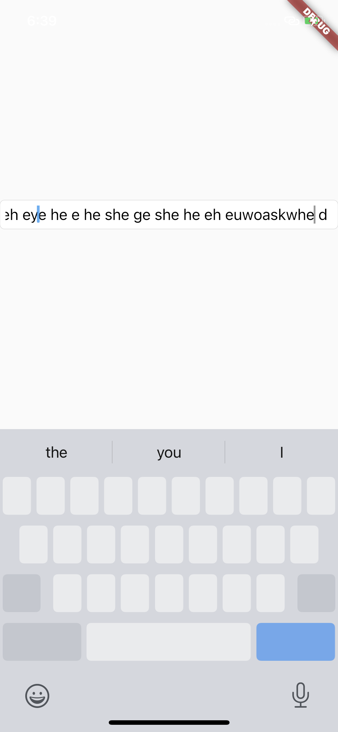 Double cursor using iOS floating cursor (keyboard cursor move with ...