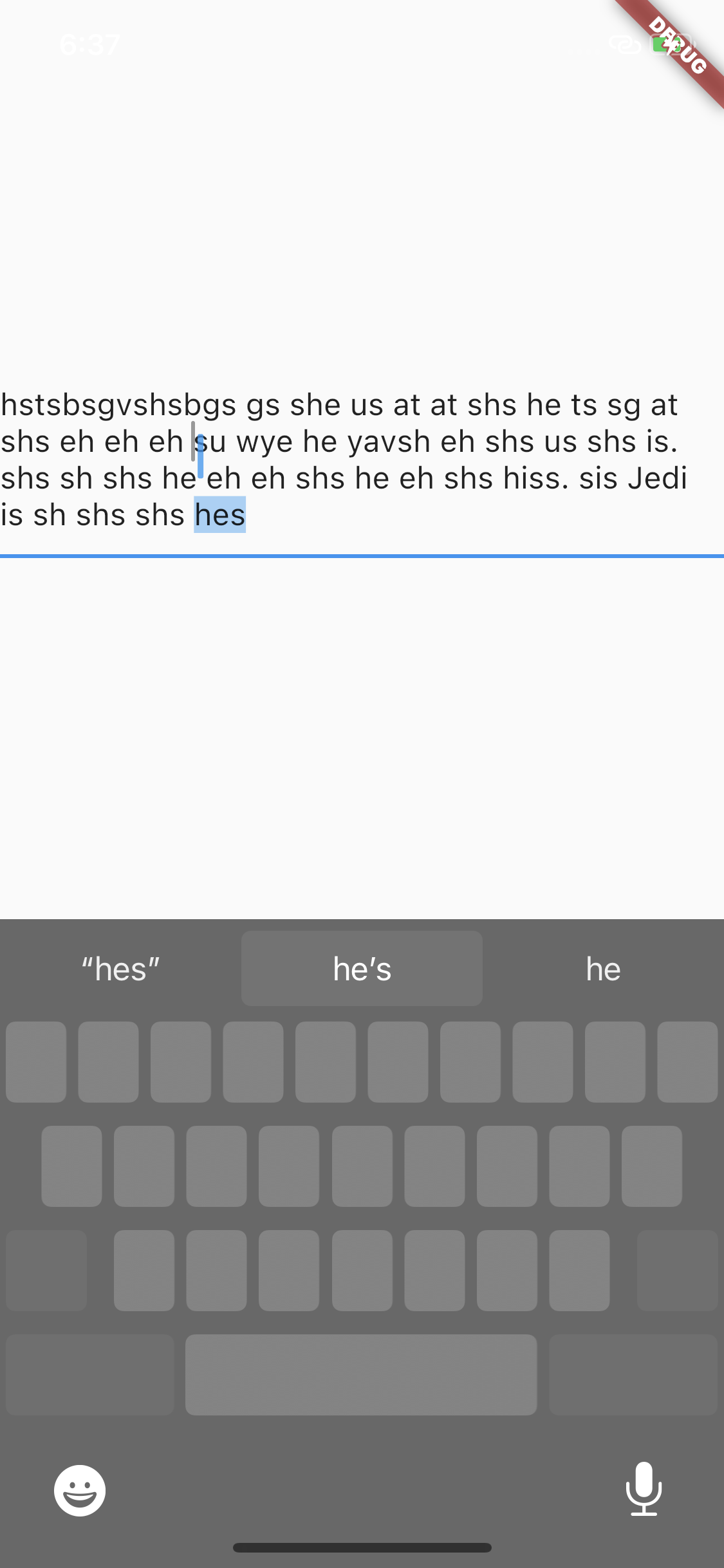 Double cursor using iOS floating cursor (keyboard cursor move with ...