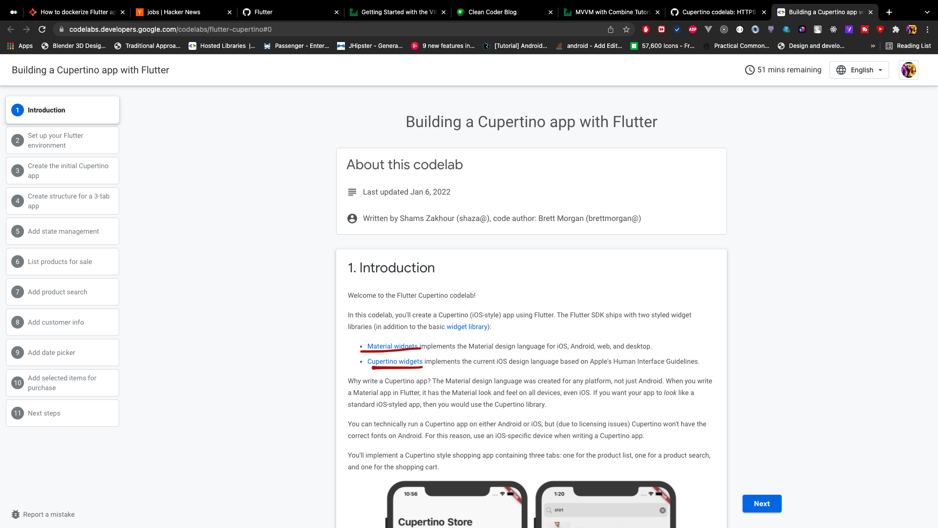 Cupertino Codelab Error In Documentation Links · Issue 6870 · Flutterwebsite · Github