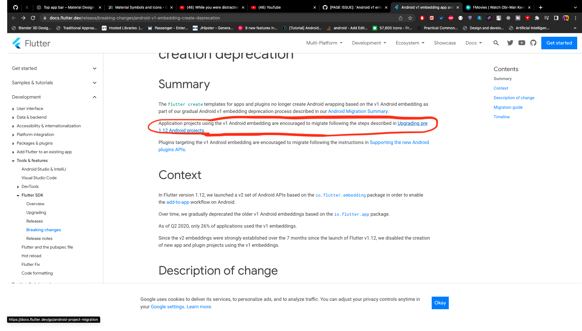 [page Issue] Android V1 Embedding App And Plugin Creation Deprecation · Issue 7267 · Flutter