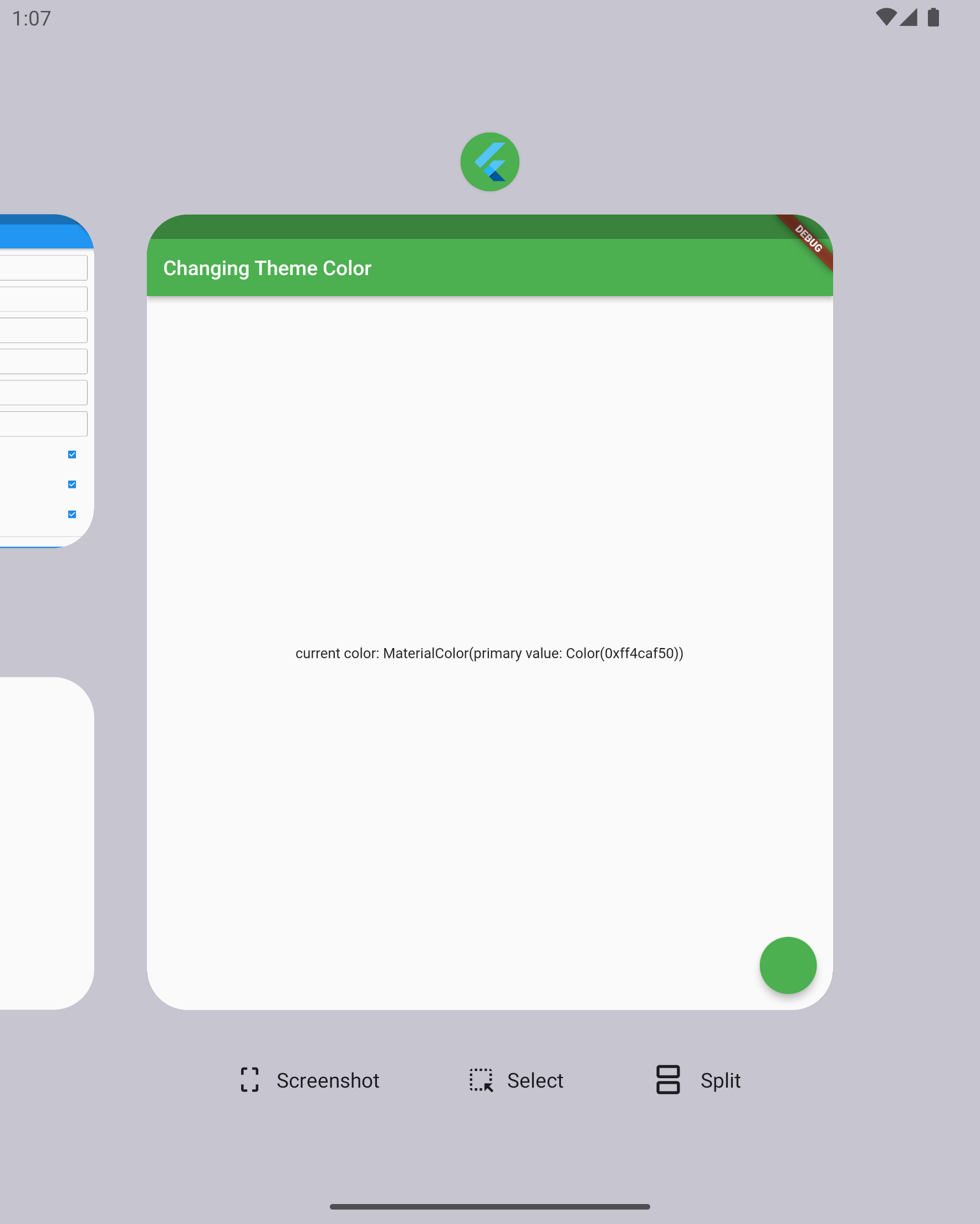 [android] - Multitasking logo background color follows the theme · Issue #112012 · flutter ...