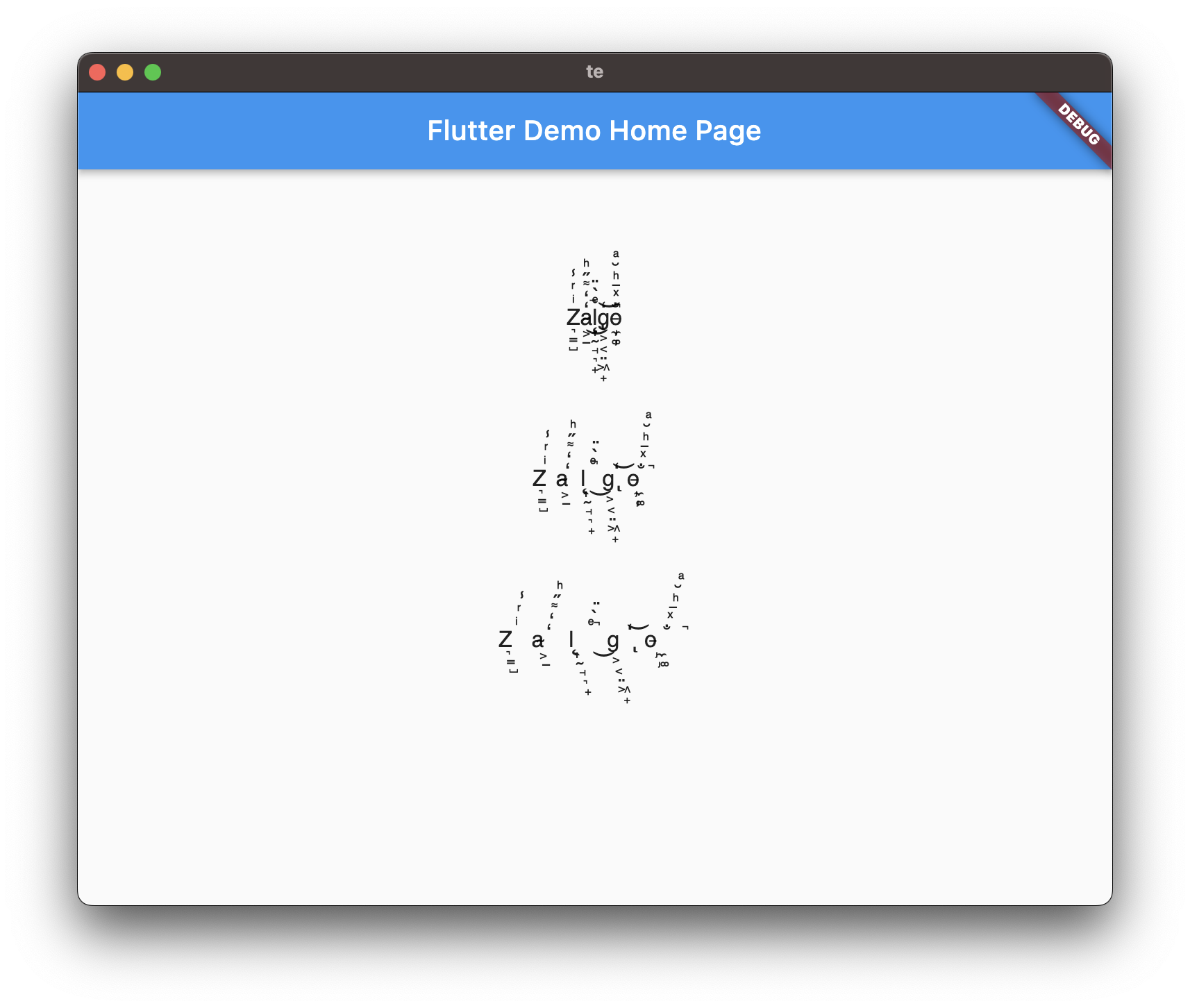Combining diacritical marks are shifted with letterSpacing > 0.0 in ...