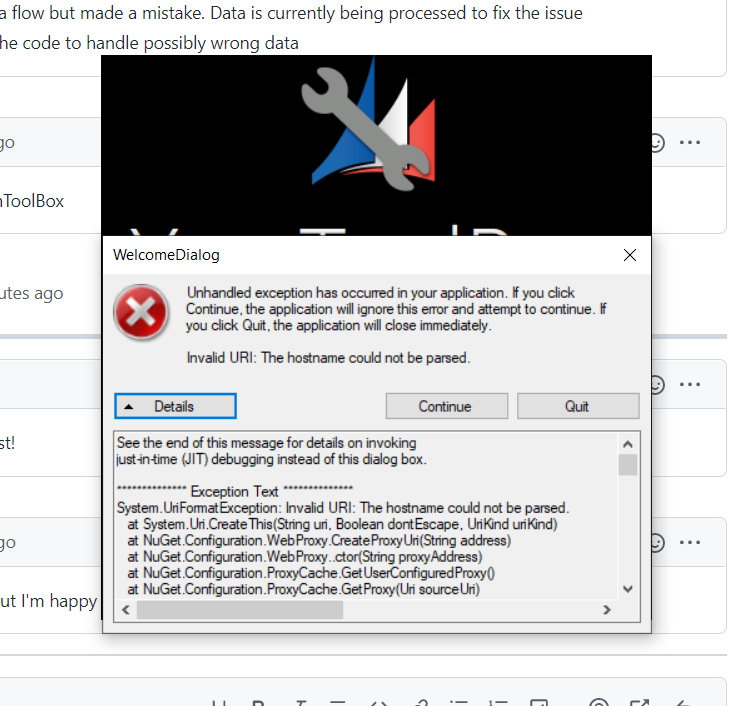 [BUG]: Cannot access XrmToolBox portal or Nuget feed. Tool library will not be functional ...