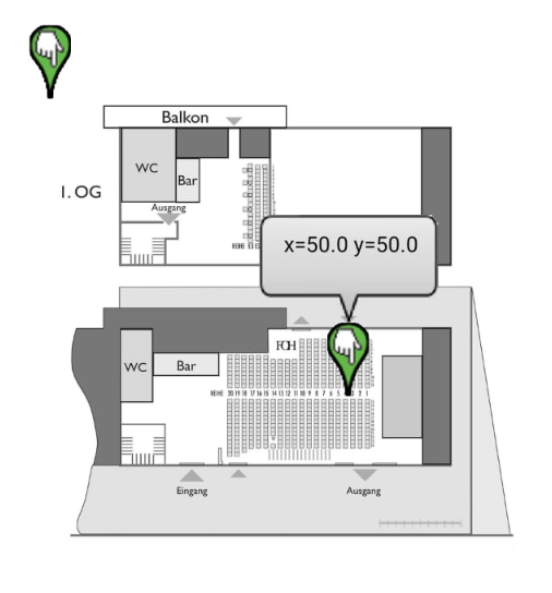 Scale non-geographic maps with different sizes correctly with markers ...