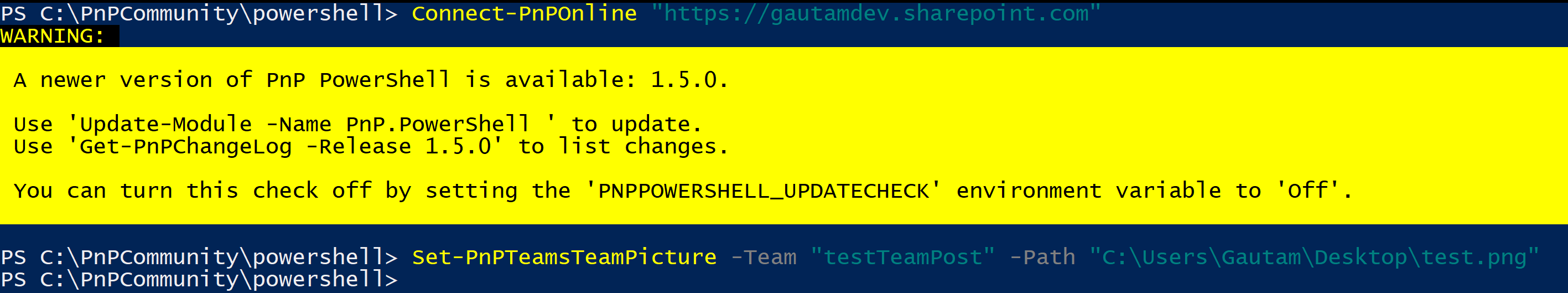 [FEATURE] Set-PnPTeamsTeamPicture should update image for any group · Issue #750 · pnp ...