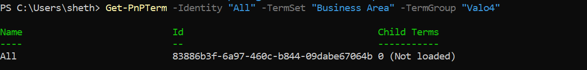 [BUG] Get-PnPTerm -Identity does not work · Issue #1629 · pnp/powershell · GitHub