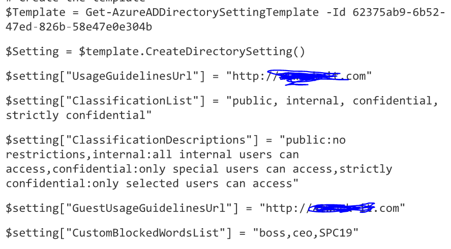 Add support for Group lifecycle policies, classification list and blocked words etc. · Issue ...