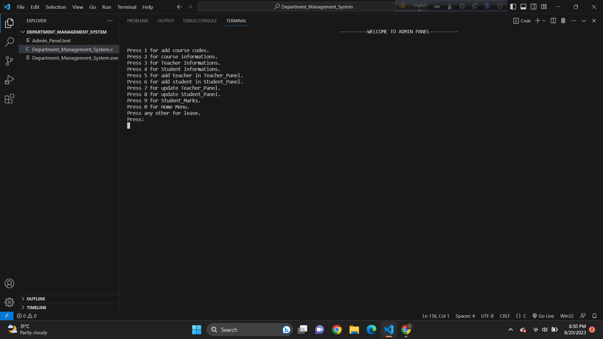 GitHub - IsratTasnimEsha/Department-Management-System