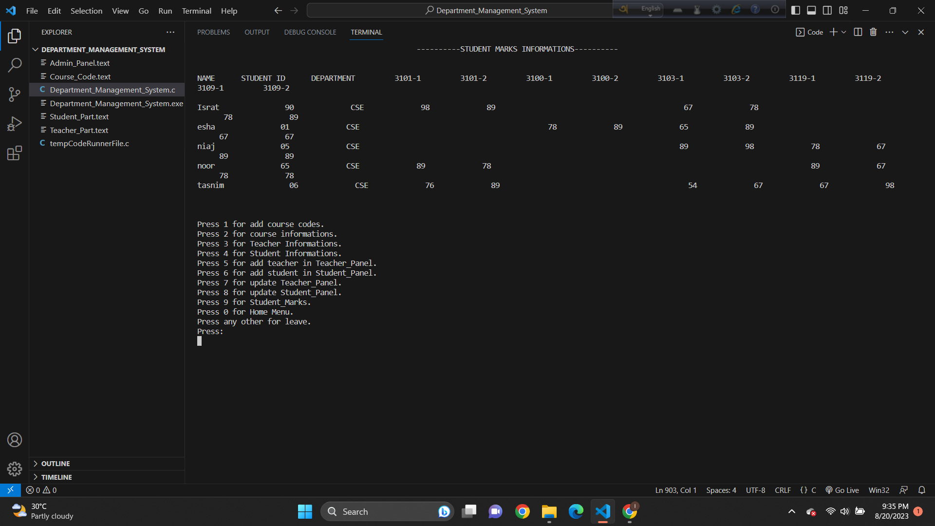 GitHub - IsratTasnimEsha/Department-Management-System