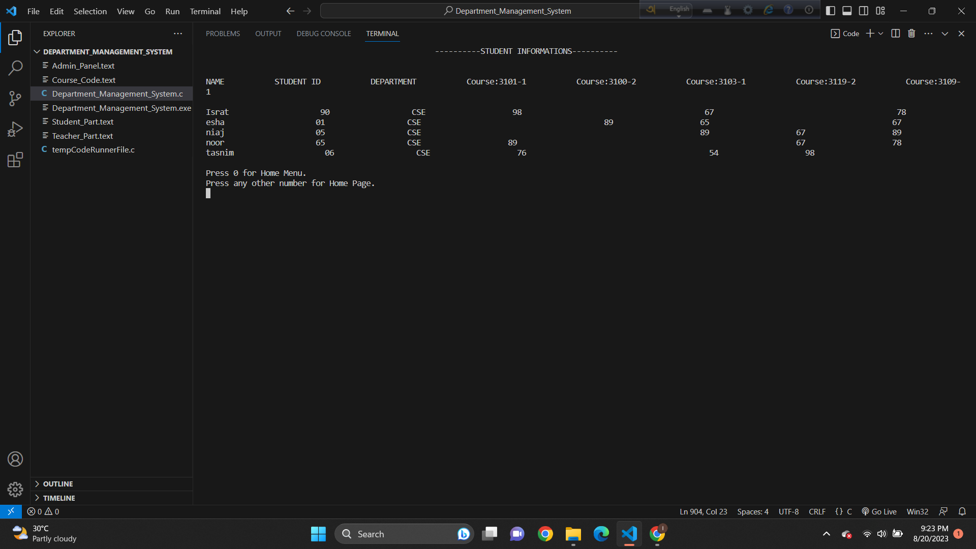 GitHub - IsratTasnimEsha/Department-Management-System