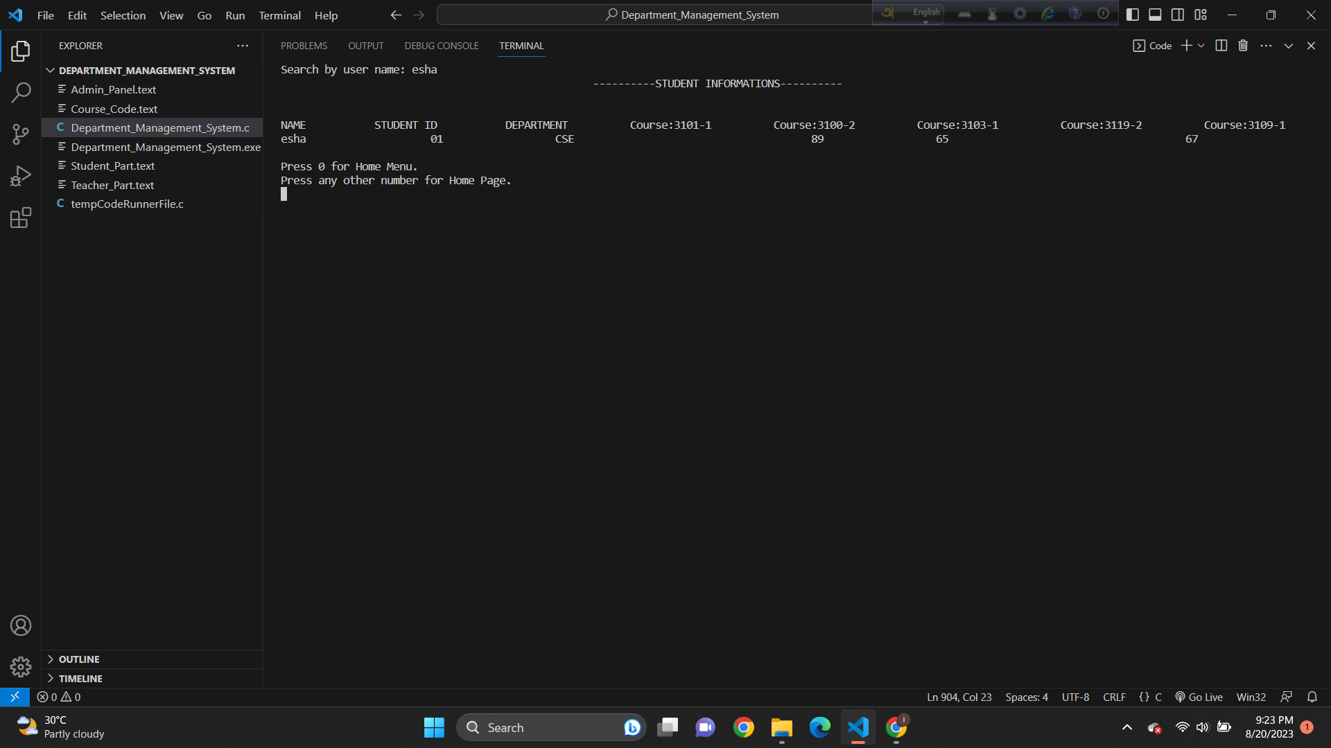 GitHub - IsratTasnimEsha/Department-Management-System