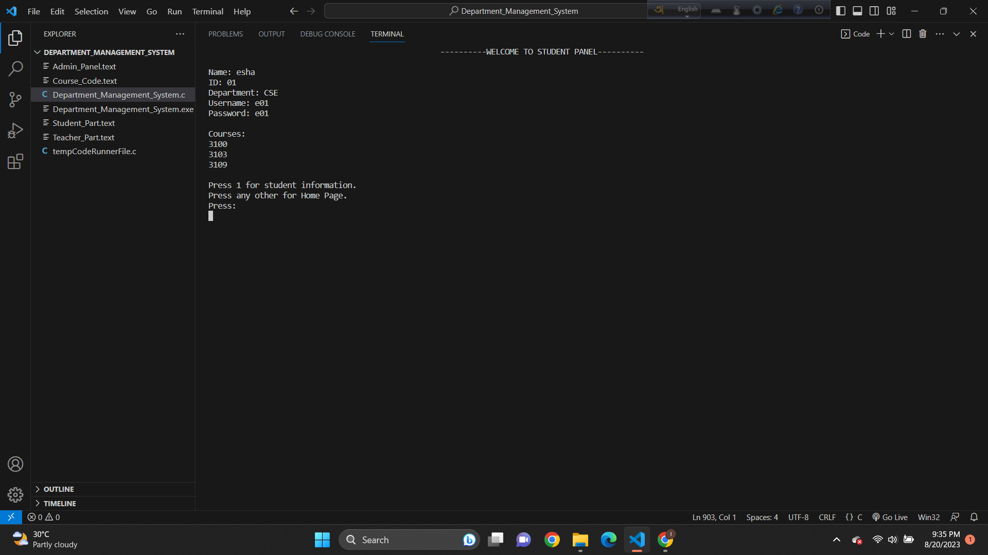 GitHub - IsratTasnimEsha/Department-Management-System